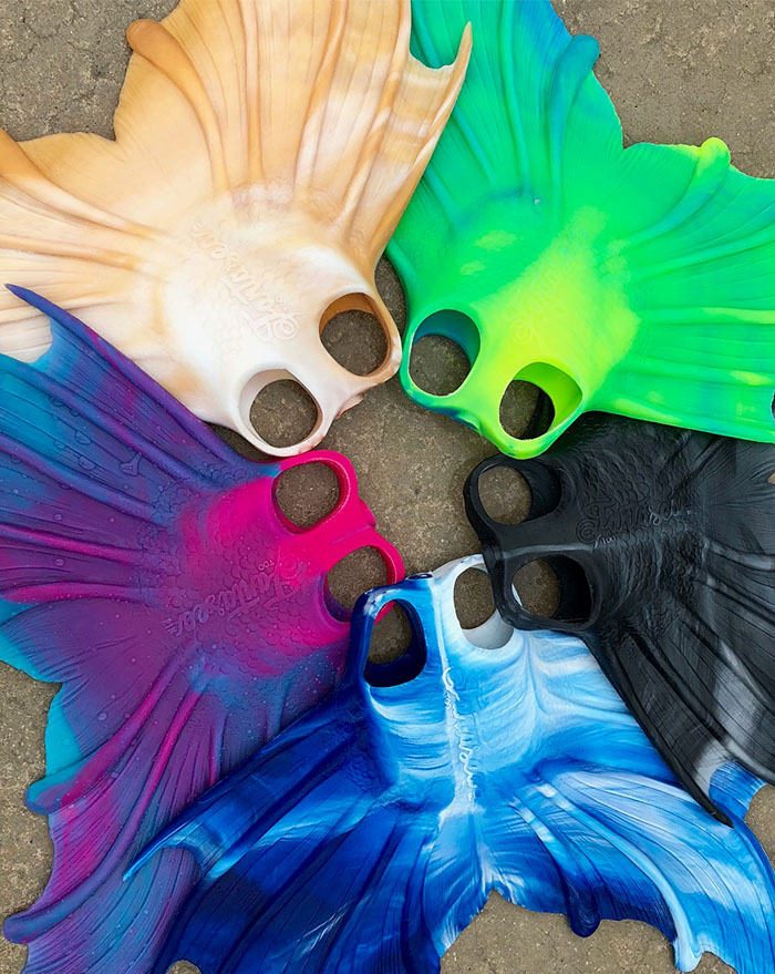 Fantasea Fin Silicone Monofins Patented by Mertailor Mermaid Tails
