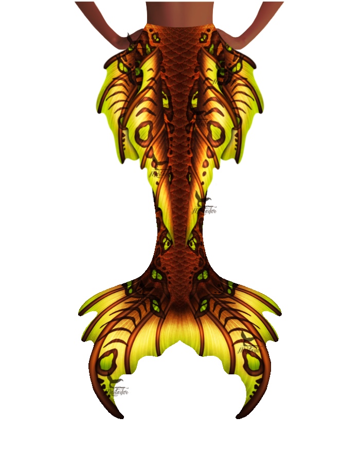 Autumn Sphinx Mermaid Woman's Swim Padded Halter Mermaid Top