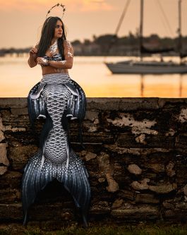 Gray Angelfish Whimsy Fantasea Tail "Three" by Mertailor Mermaid Tails